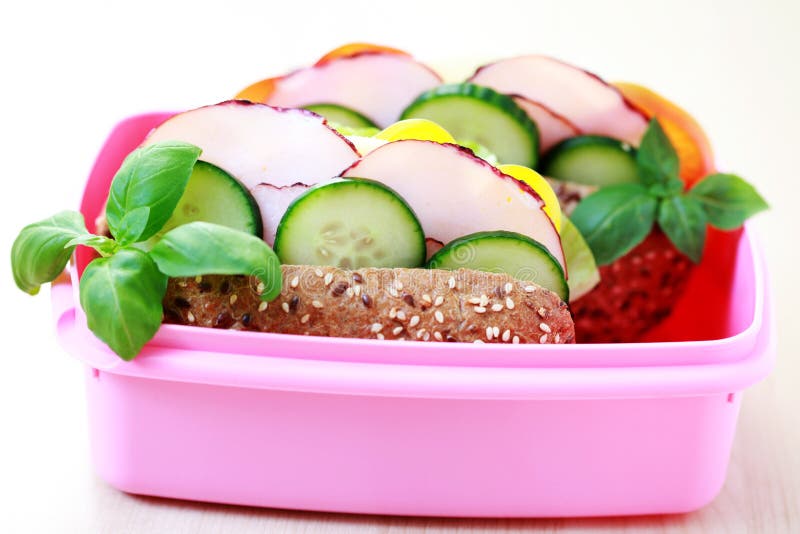 Lunch time stock photo. Image of sandwich, lunchbox, healthy - 14637480
