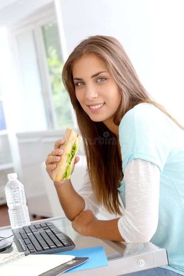 Employee Lunch Time stock image. Image of looking, hungry - 12190411