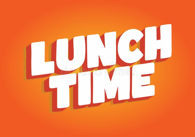 Lunch Time. Text Effect for Restaurant Advertising Needs Both Online ...