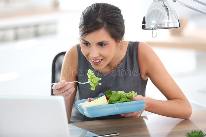 Lunch time at work stock image. Image of busy, pretty - 38925891