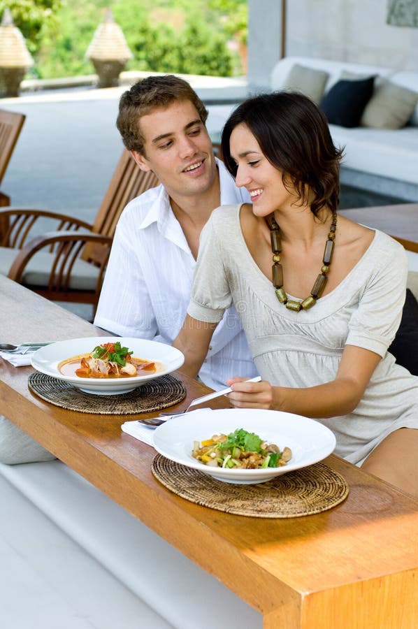 Lunch Together stock photo. Image of adults, male, restaurant - 6386728