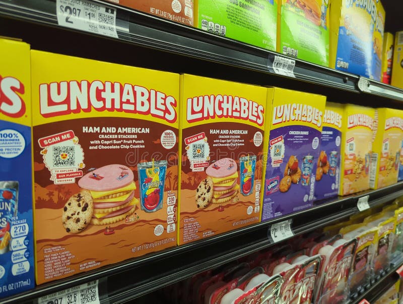 Lunchables Lunch Boxes Brand Display Logo on Shelf Editorial Image ...