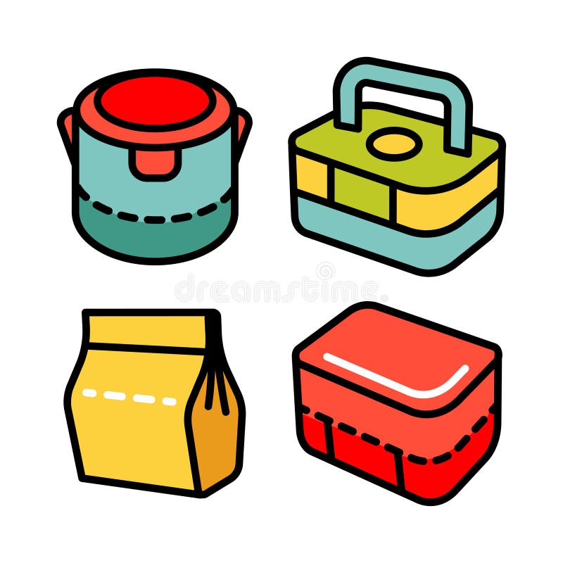 Lunchbox Drawing Stock Illustrations – 645 Lunchbox Drawing Stock ...