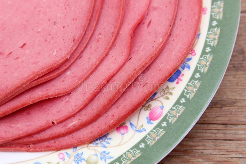 Luncheon meat stock photo. Image of unhealthy, fattening - 71431944