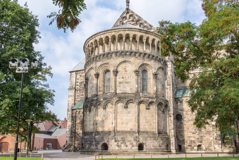 Lund Cathedral, Apse from the East Side Stock Image - Image of scania ...