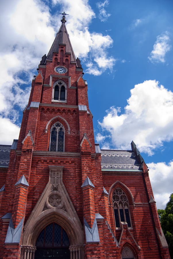 Lund church 01 stock photo. Image of panoramic, sweden - 15664988