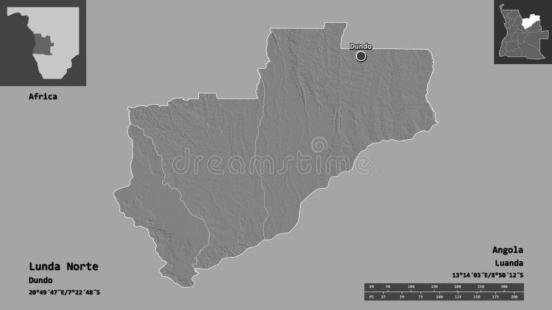 Lunda Norte, Province of Angola,. Previews. Bilevel Stock Illustration ...