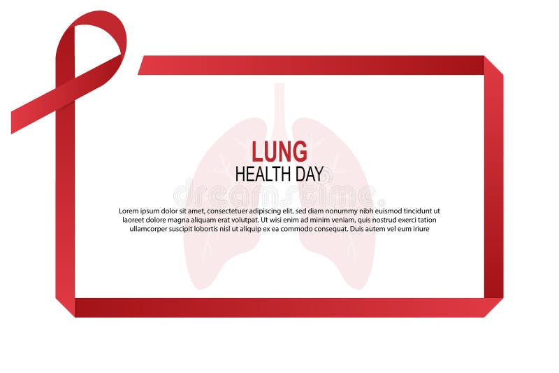Lung Health Day background stock vector. Illustration of lung - 337529762