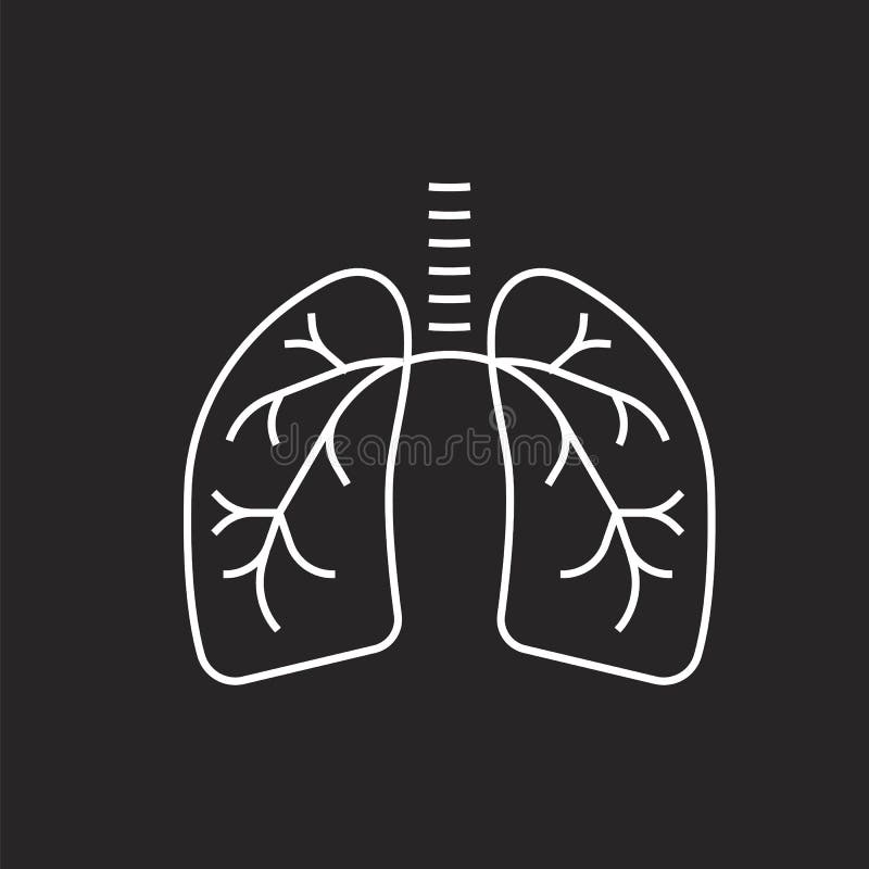 Lung Inflammation, Lungs Sign. Editable Vector Illustration Stock ...