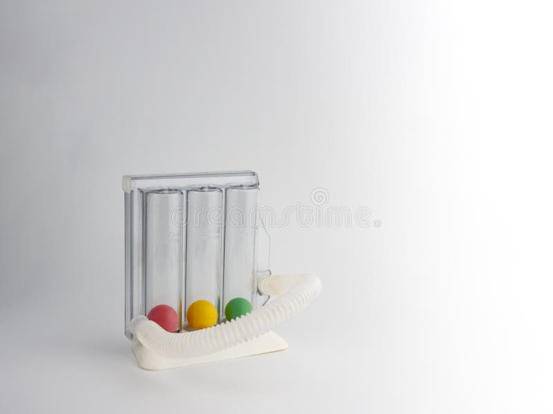 Lung Testing with a Peak Flow Meter Stock Photo - Image of medical ...