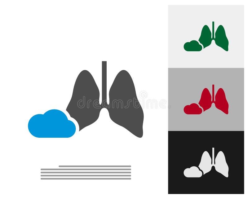Lungs with Cloud Logo Template Design Vector, Emblem, Design Concept ...