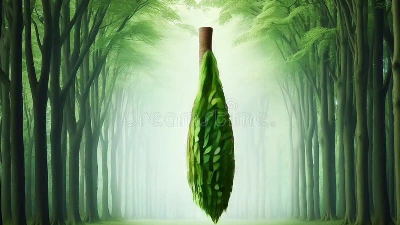 Lungs Formed by Leaves and Tree Branches in Forest. Concept of ...