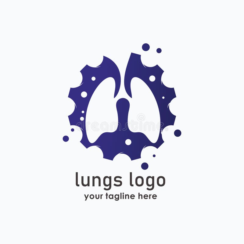 Lungs Gear Logo Designs Vector, Lungs with Gear Designs Template Logo ...
