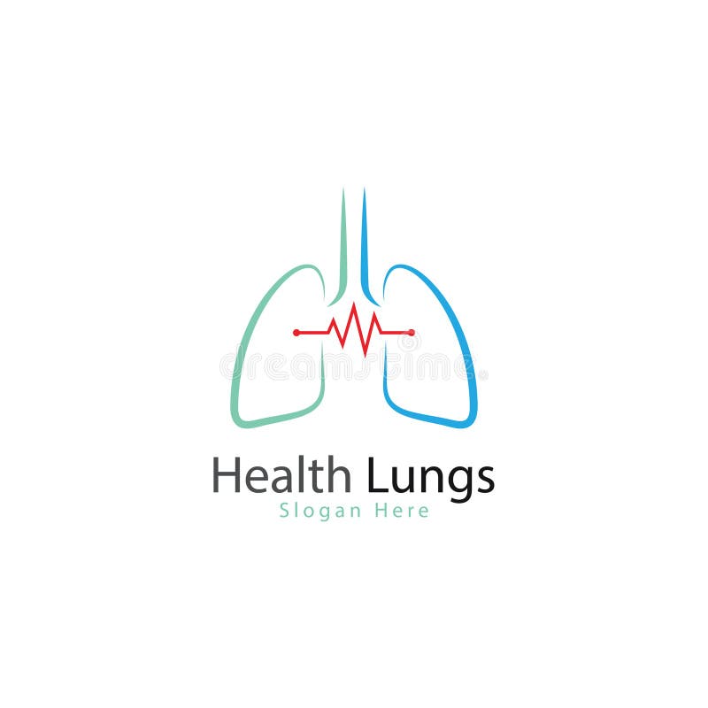 Lungs Health and Lungs Care Logo Vector Design Lungs Logo Template ...