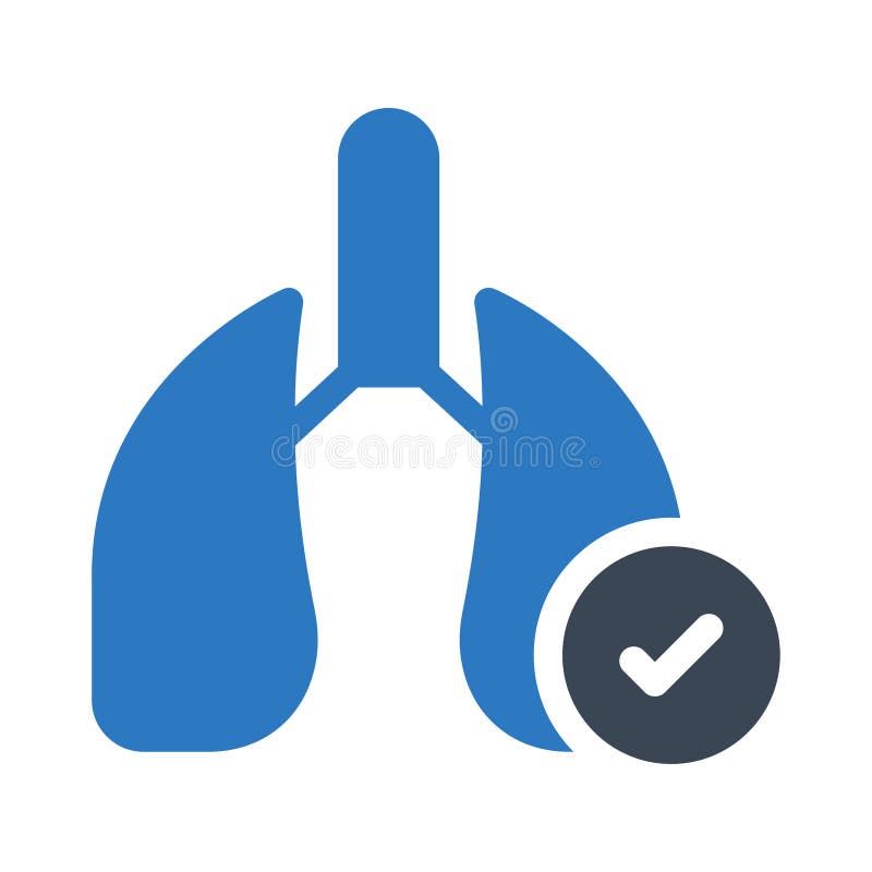 Lungs glyph color icon stock illustration. Illustration of cancer ...