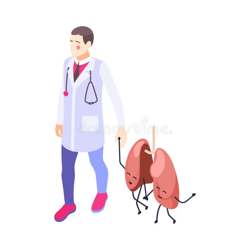 Bronchoscopy Isometric Icon Stock Vector - Illustration of medicine ...