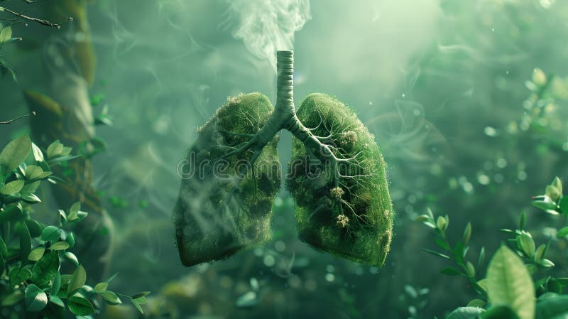 The Lungs of the Planet, Concept for Saving the Earth Stock Image ...