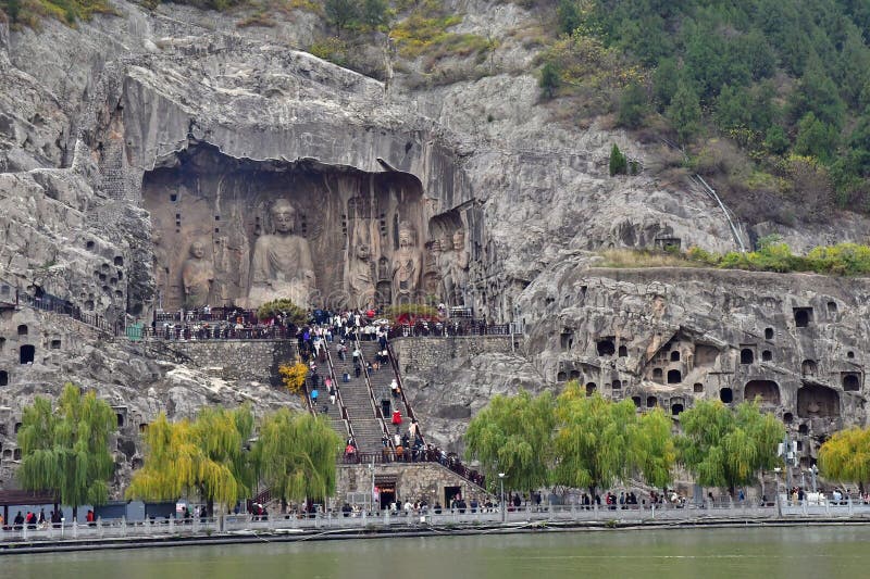 Luoyang China - November 6 2024 : Longmen Grottoes Editorial Stock ...