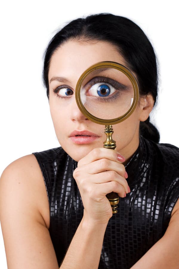 Lupa foto de archivo. Imagen de examen, mirando, cristal - 11149310