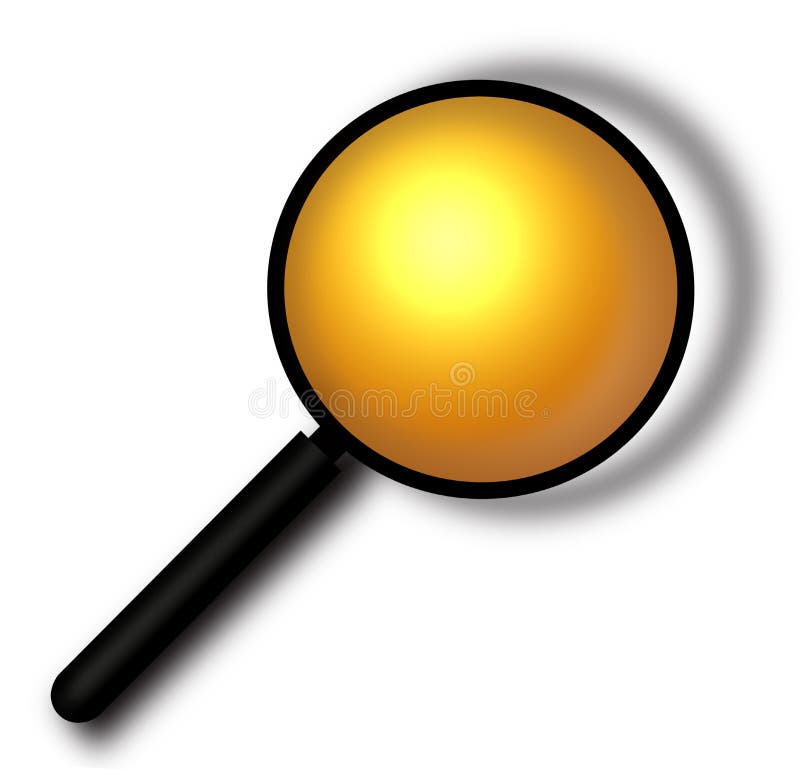 Lupa stock de ilustración. Ilustración de instrumento - 4611147