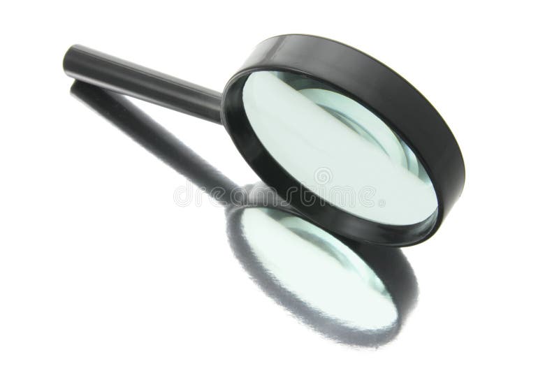 Lupa foto de archivo. Imagen de corte, instrumento, examen - 5696476