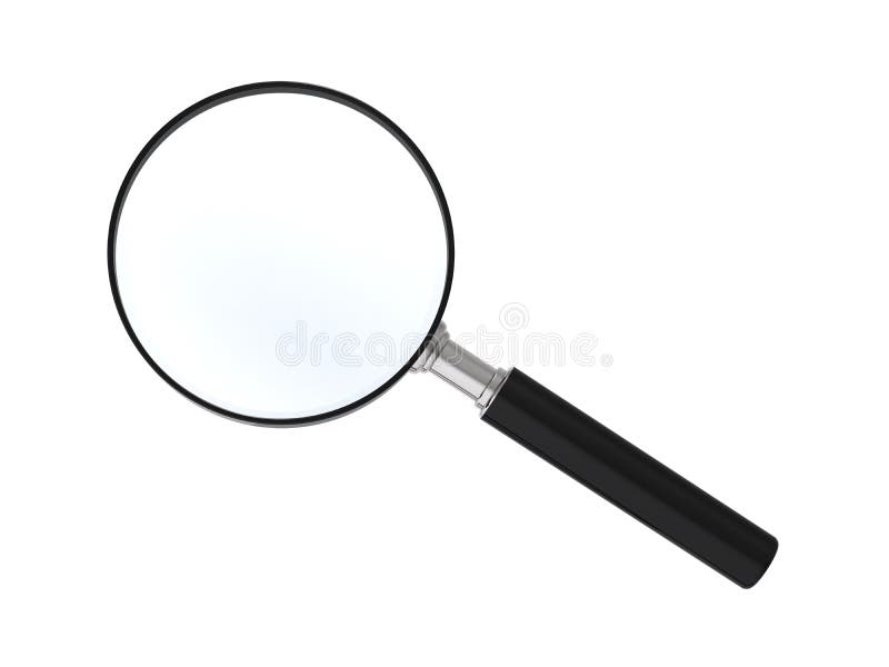 Lupa stock de ilustración. Ilustración de detalle, aislado - 8866075