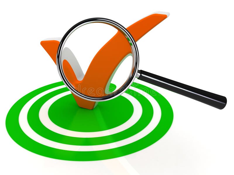 Lupa Do Amd Da Marca De Verificação Ilustração Stock - Ilustração de ...