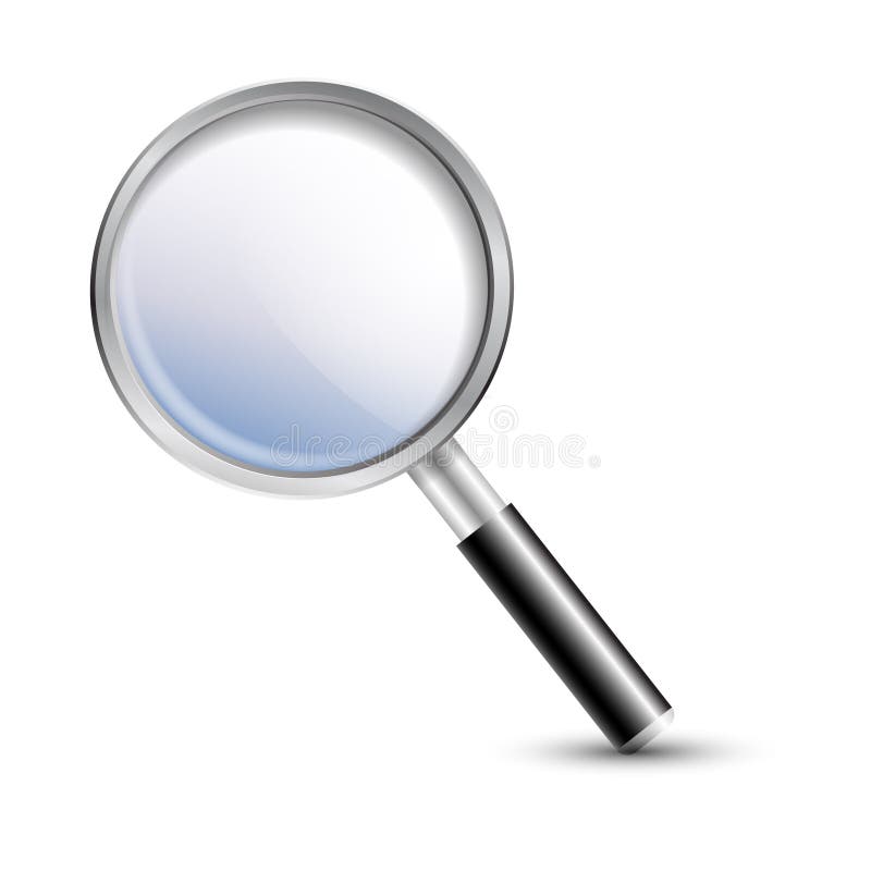 Lupa Lupa De Vidrio De Aumento Ilustración Lineal Para Colorear ...