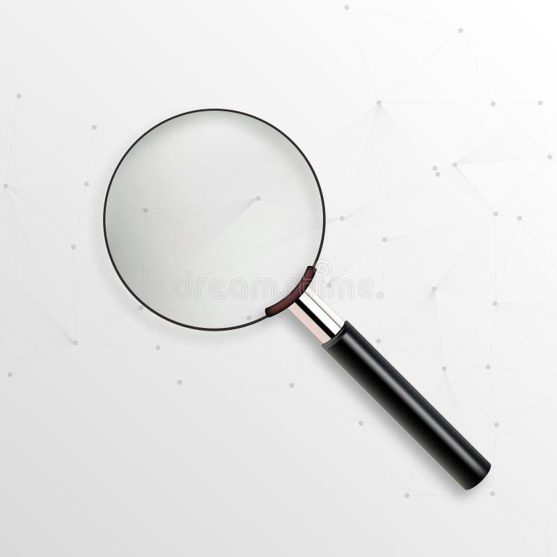 Lupa realista del vector ilustración del vector. Ilustración de ...