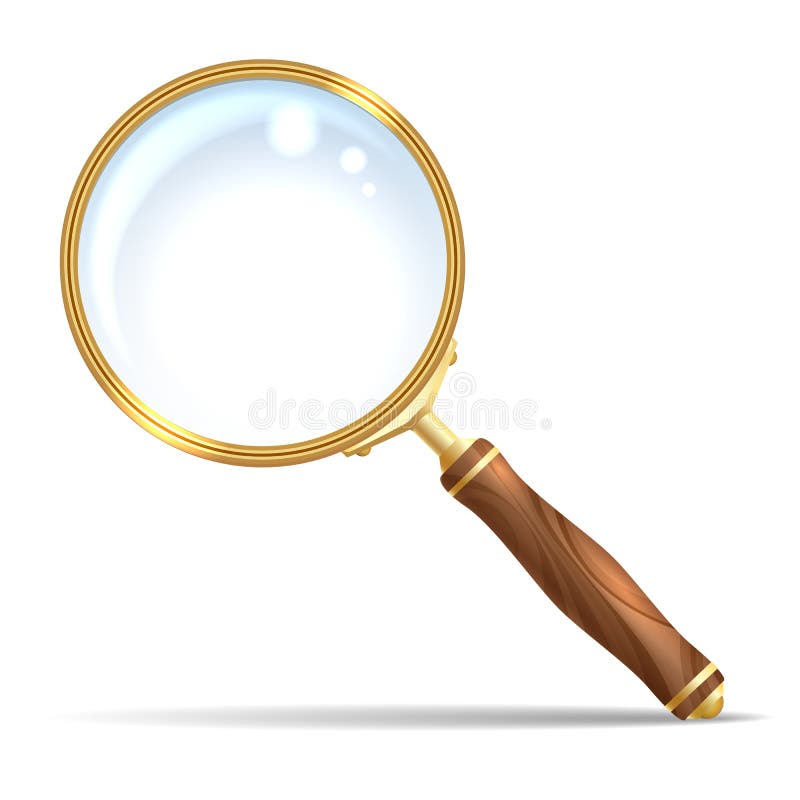Lupa retro ilustração do vetor. Ilustração de olhar - 122519669