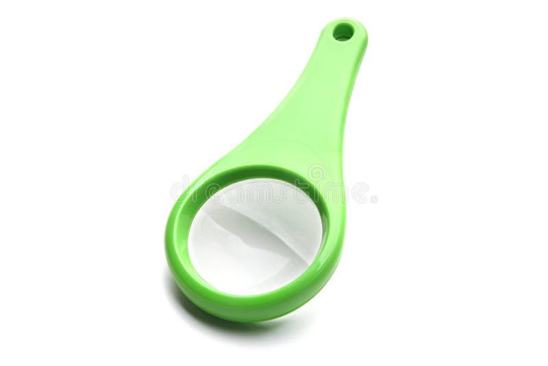 Lupa Verde Aislada En El Fondo Blanco Foto de archivo - Imagen de verde ...
