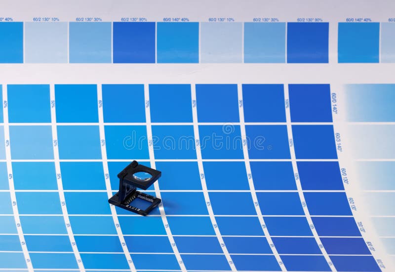 CMYK-Testdruck von oben stockbild. Bild von prüfen, nahaufnahme - 53190279