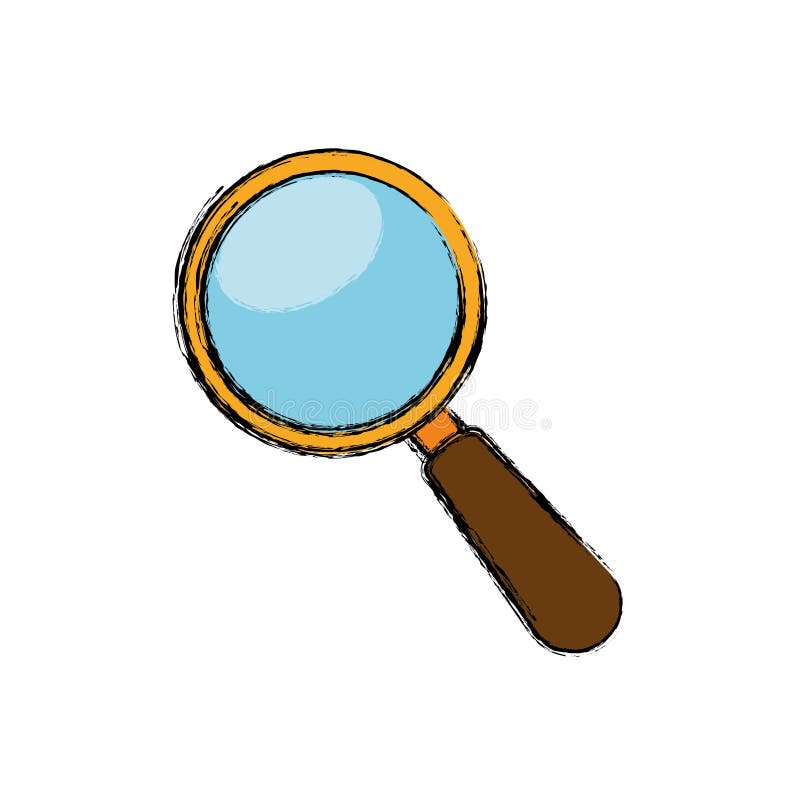 Lupe magnifying glass stock illustration. Illustration of magnify ...
