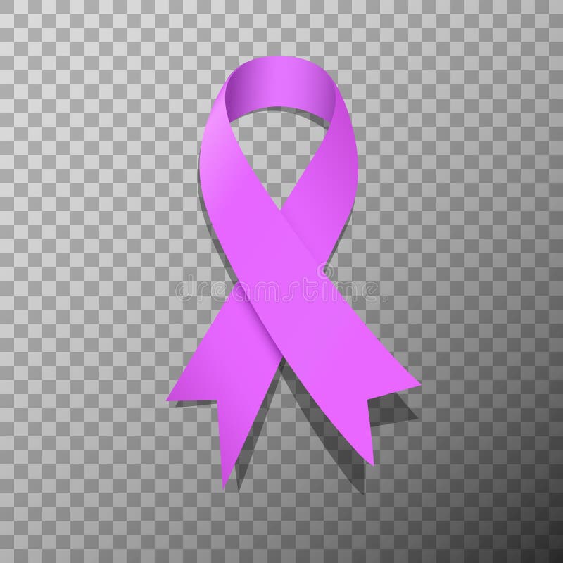 Lupus Banner Design with Silky Purple Ribbon. Stock Illustration ...