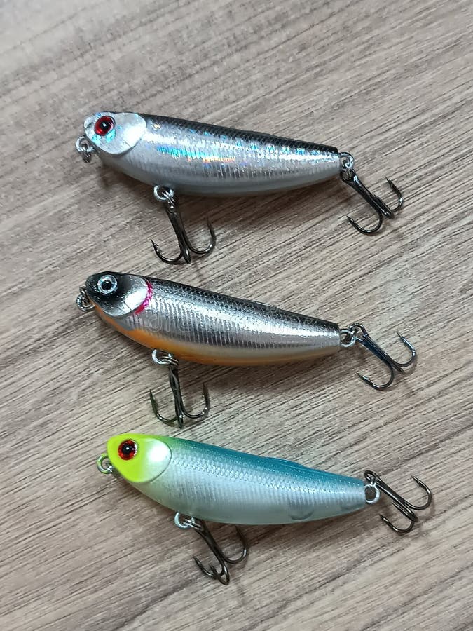 Lures for Catching Predatory Fish on the Surface Stock Image - Image of ...