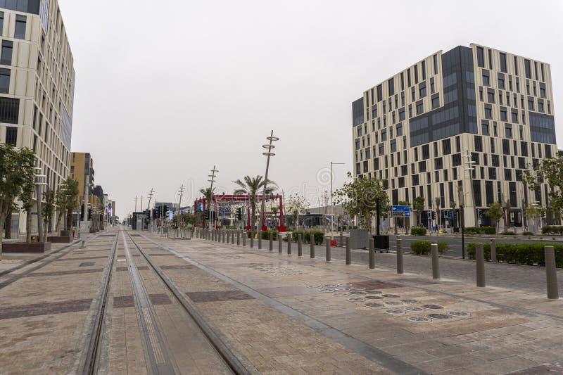Lusail Commercial Boulevard, Lusail, Qatar. Editorial Stock Photo - Image of district, modern ...
