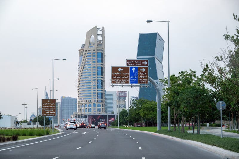 Lusail Expressway - Lusail Skyline Qatar Editorial Photo - Image of ...