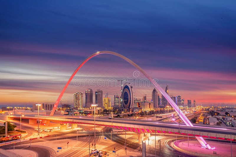 Lusail Bridge and Underpass Editorial Stock Image - Image of lusail ...