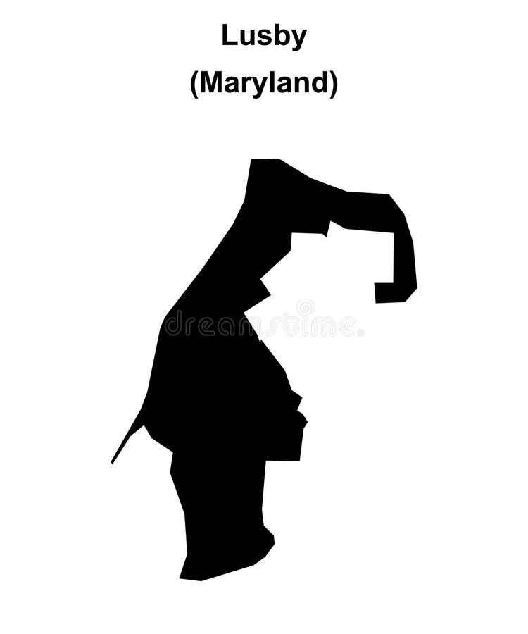 Lusby Outline Map Stock Illustrations – 2 Lusby Outline Map Stock ...