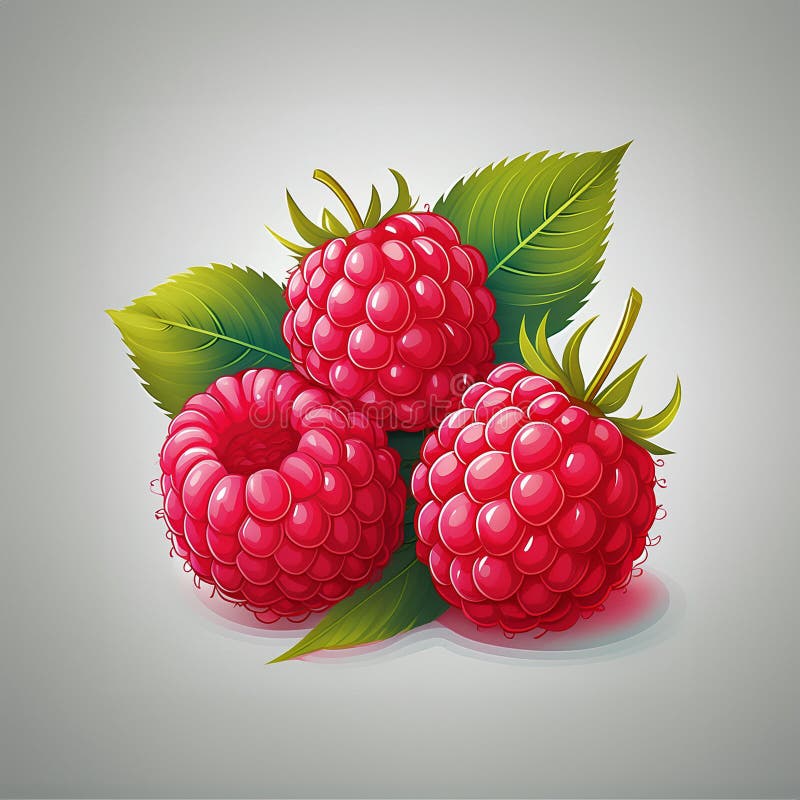 Vibrant Raspberry Trio stock illustration. Illustration of delicious ...