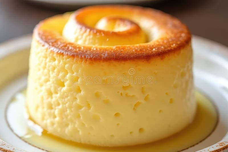 Luscious Lemon Souffle Dessert Stock Photo - Image of dessert, luscious ...