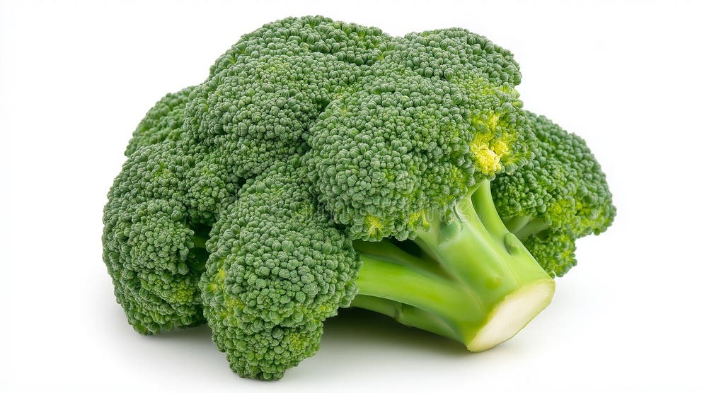 A Lush Broccoli Head, Dense with Florets and Rich in Nutrients Stock ...
