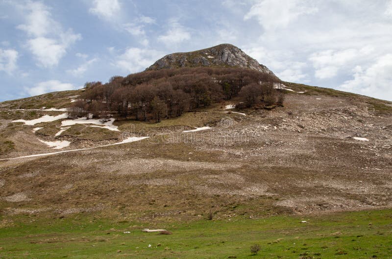 Summit at Mount Pangeo, Greece Stock Image - Image of greece, clouds ...