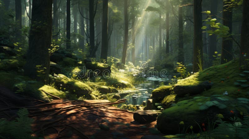 Lush and Detailed Forest and Rock Scenery in Physically Based Rendering ...