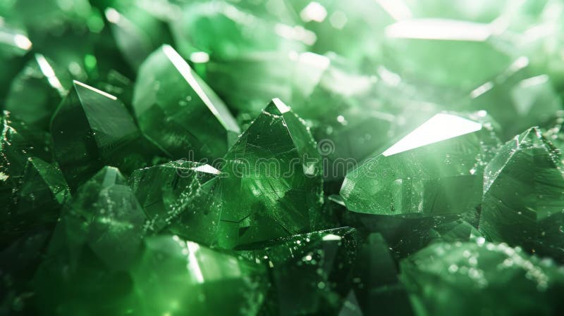 Lush Emerald Crystal Formation: Gemstone Texture Background Stock ...