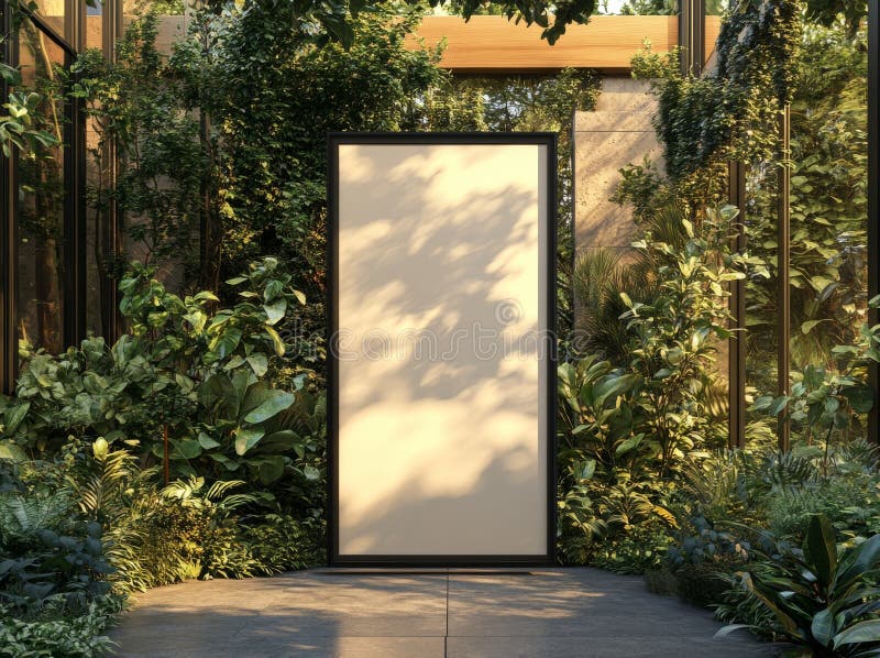 A Lush Environment Provides the Backdrop for a Large Horizontal Blank ...