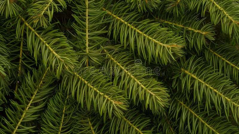 Lush Evergreen Branches. stock illustration. Illustration of texture ...