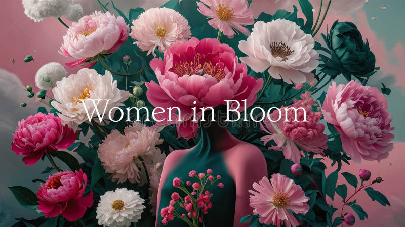 Lush Floral Design with Rich Tones and Texture Stock Illustration ...