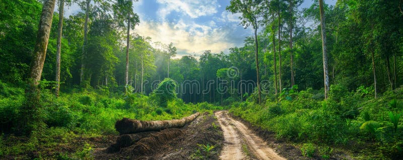 A Lush Forest Being Revived through Dedicated Reforestation Efforts ...