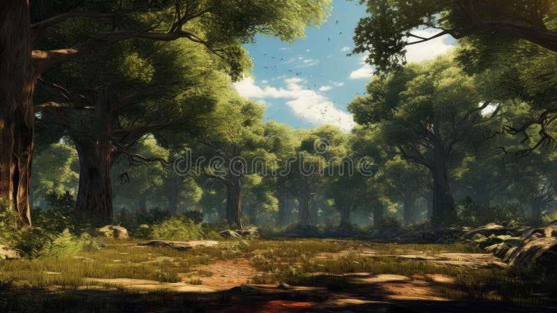 Oak Forest at Sunrise Estates: a Detailed and Atmospheric Game World ...